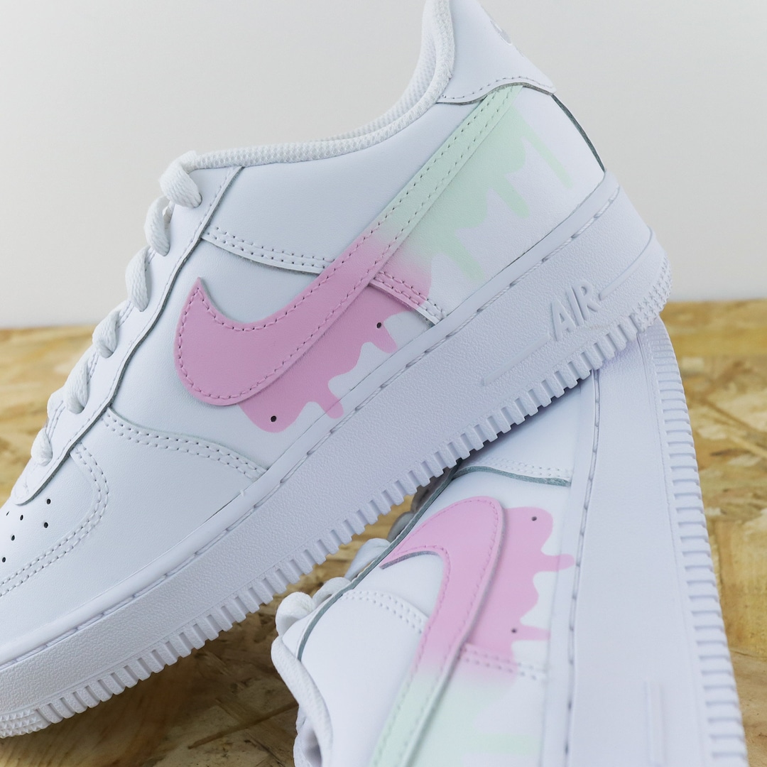 Sneakers AF1 Custom Air Force 1 Drip Gradient Unisex Coutant - Etsy