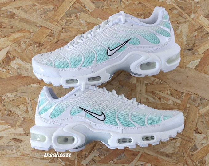 Custom Air Max Plus TN Custom Pastel Green Gradient Unisex Sneakers - Etsy