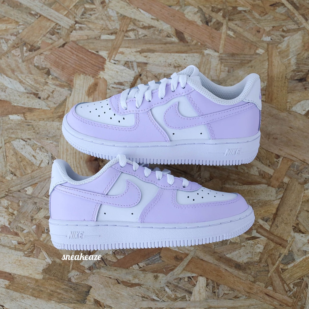 AF1 Custom Air Force 1 Kids and Babies Pastel Lila Toddler Sneakers - Etsy