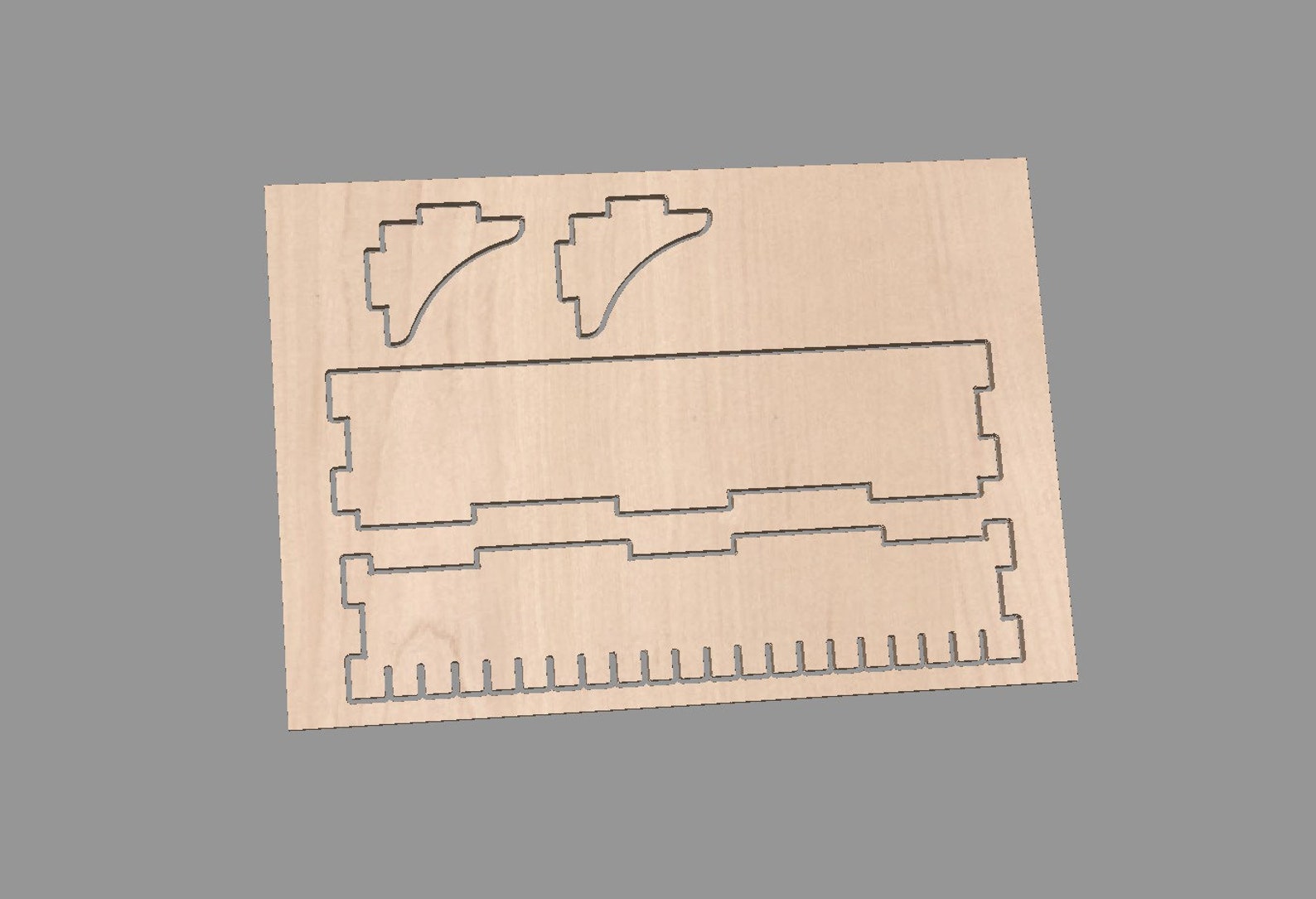 Clamp Rack | Vector Files for CNC | Dxf. Svg. Ai. Eps. Pdf. Crv With ...