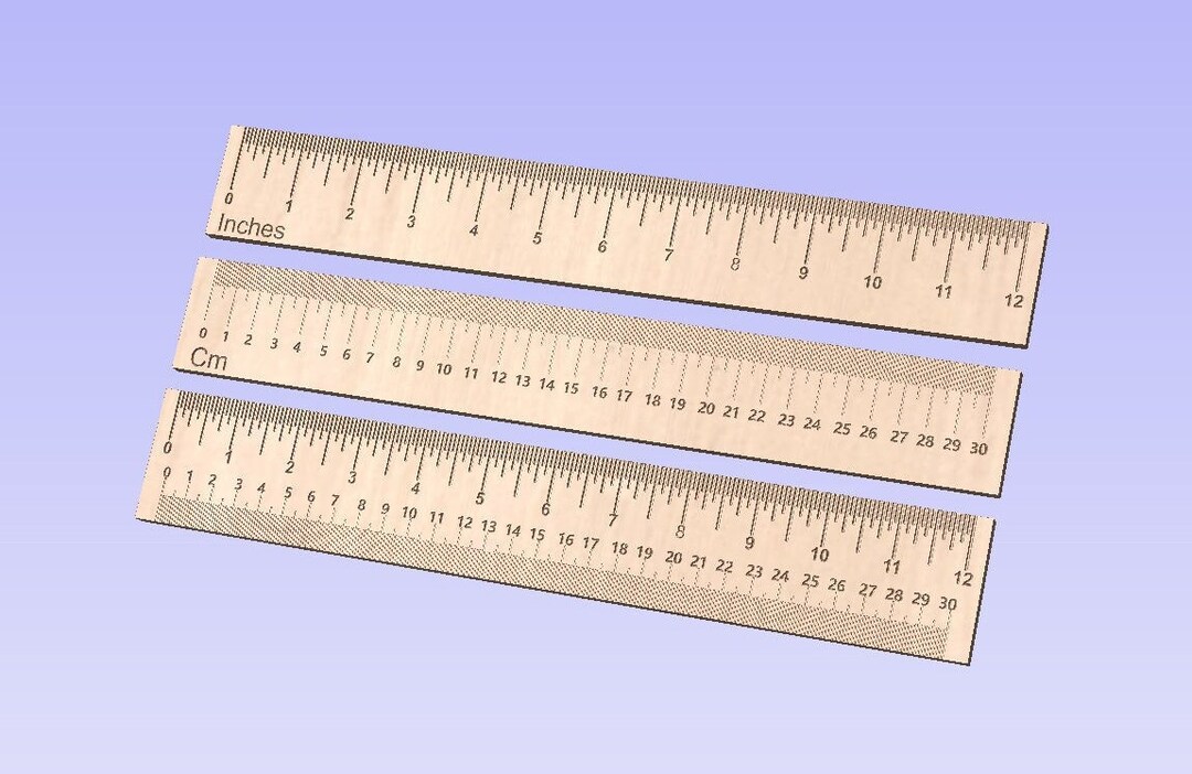 Rulers | Metric and Imperial | Vector Files for CNC | Dxf. Svg. Ai. Eps ...