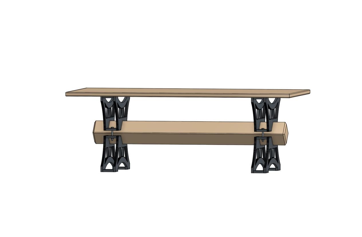 Table Leg CNC Files | Industrial Style | Cut Files for CNC and Laser ...