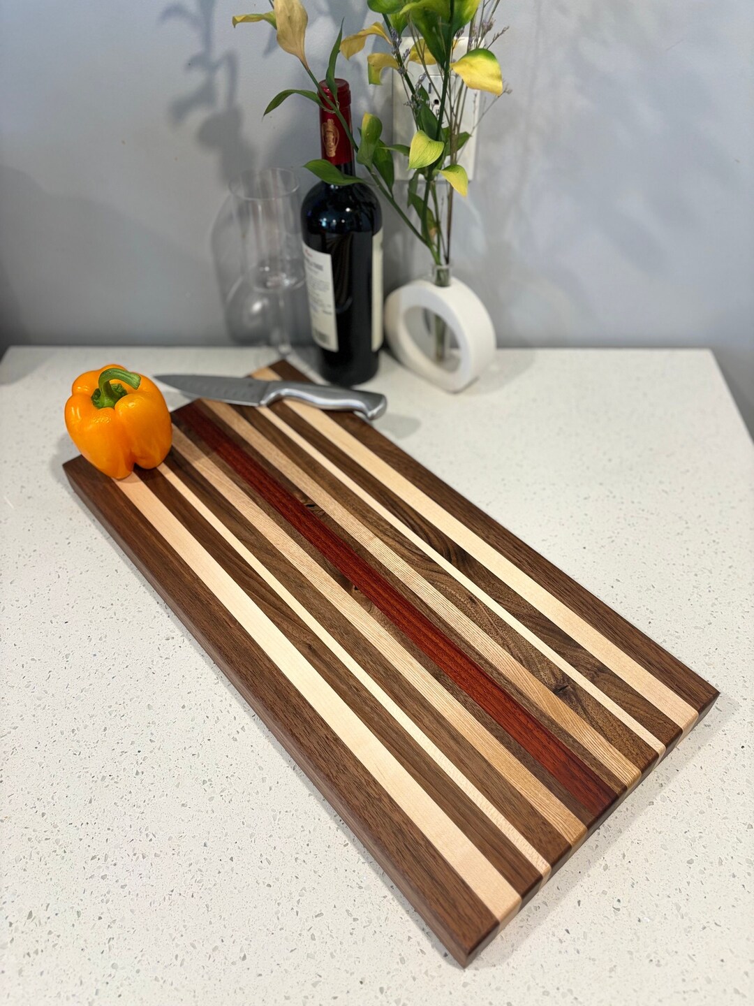 Edge Grain Cutting Board | Food Safe Finish Wood Chopping Board ...