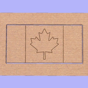 Canadian Flag - Vector Files for CNC - (dxf. Svg. Ai. Eps. Pdf. Crv ...