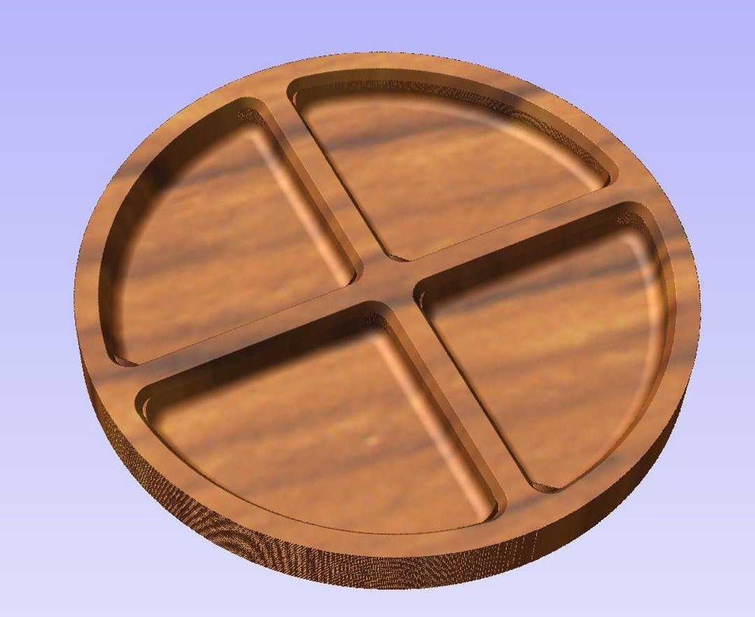 Circular Serving Tray - Vector Files for CNC - (dxf. Svg. Ai. Eps. Pdf ...