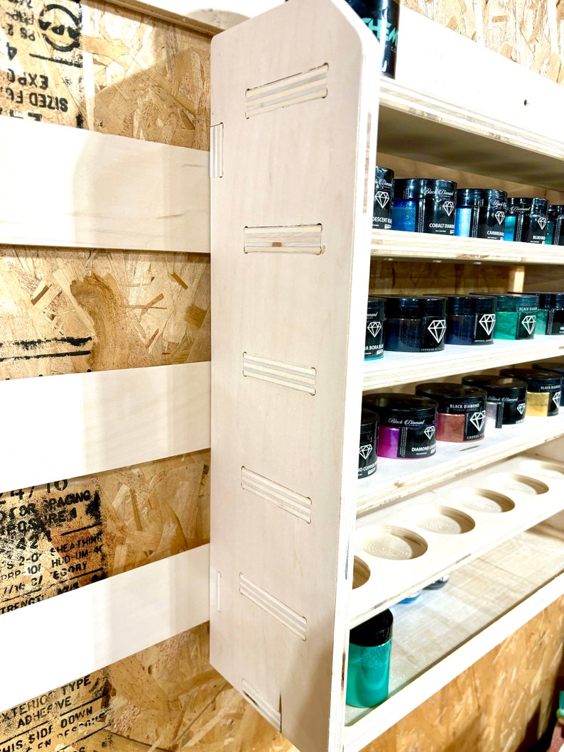 Epoxy Pigment Storage Rack CNC Files | *DIGITAL FILES* | Dxf. Svg. Ai ...