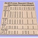 Drill Press Speed Chart | 5 Drill Types | Vector Files for CNC | Dxf ...