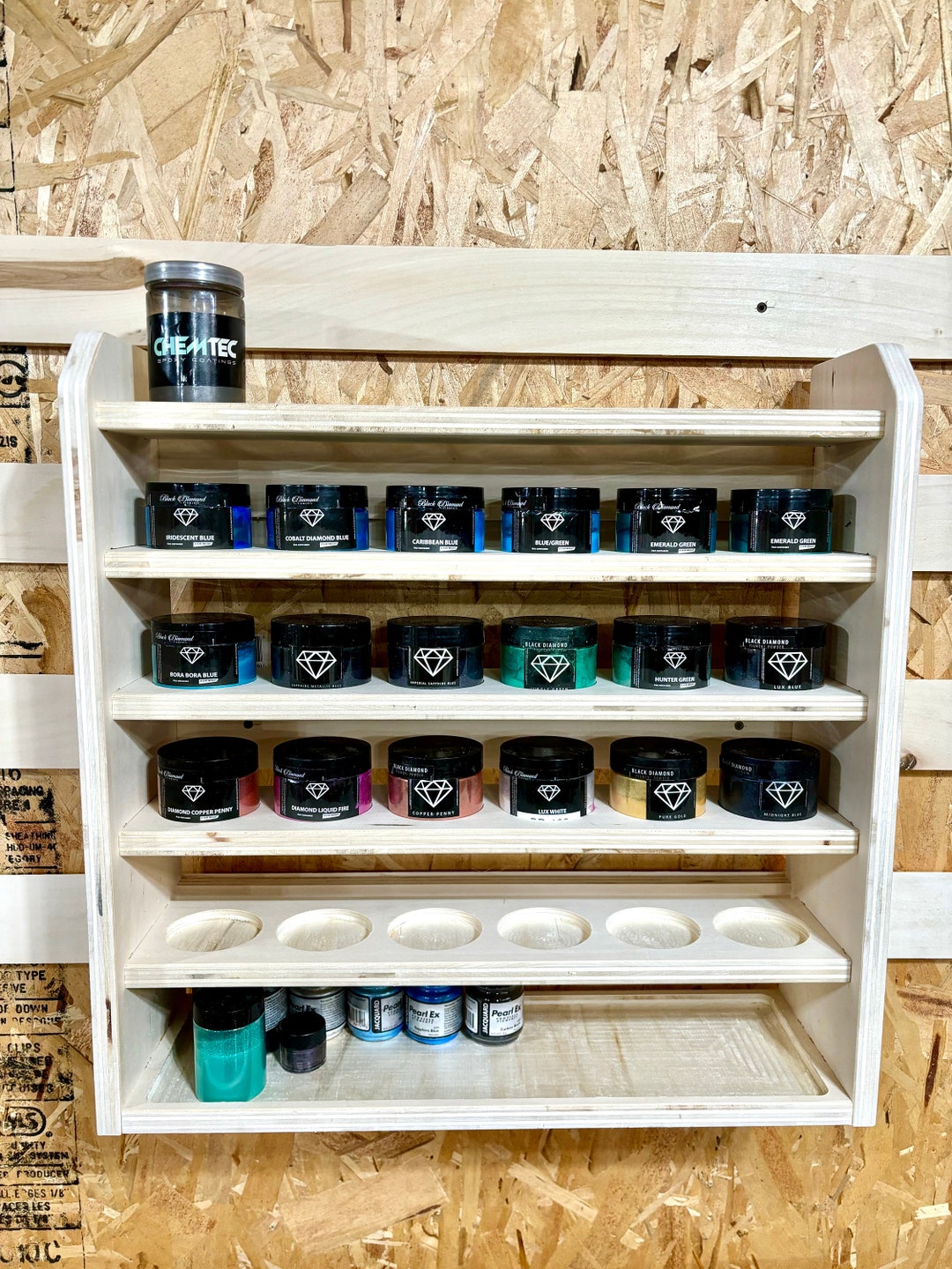 Epoxy Pigment Storage Rack CNC Files | *DIGITAL FILES* | Dxf. Svg. Ai ...