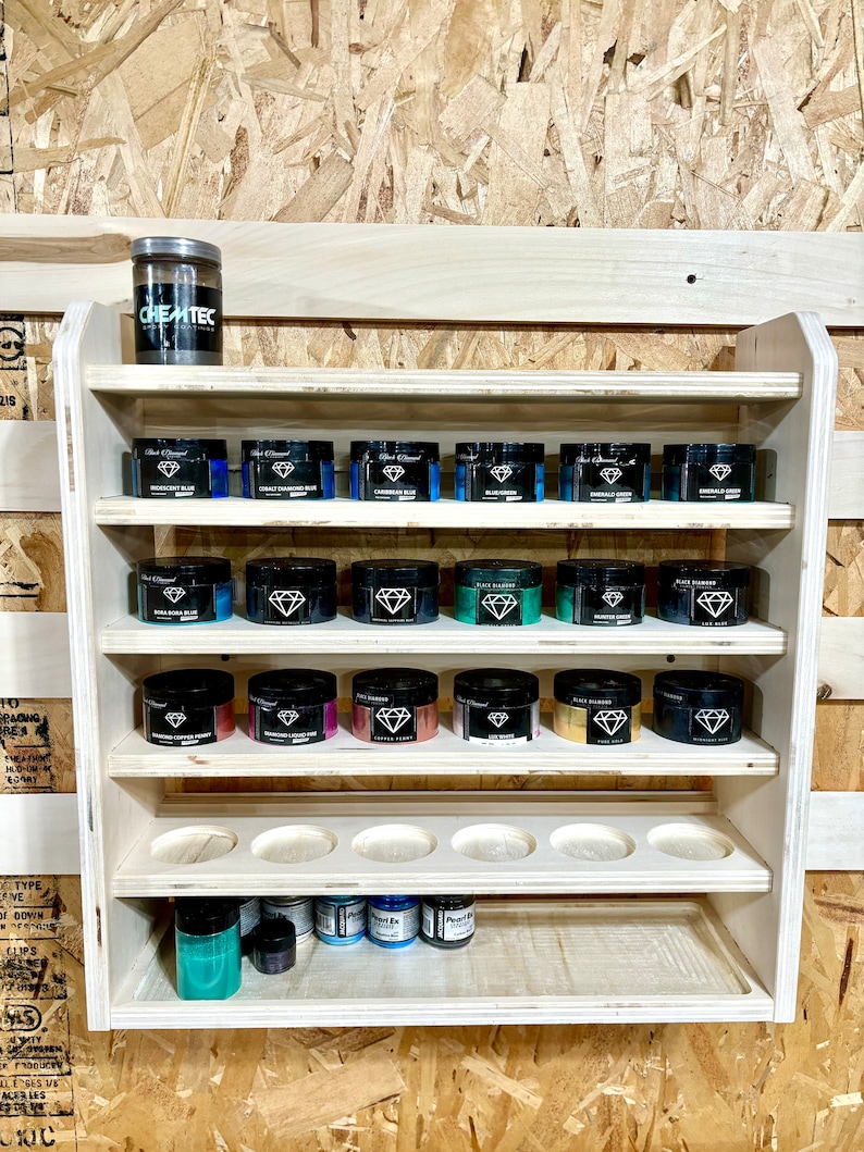 Epoxy Pigment Storage Rack CNC Files | *DIGITAL FILES* | Dxf. Svg. Ai ...