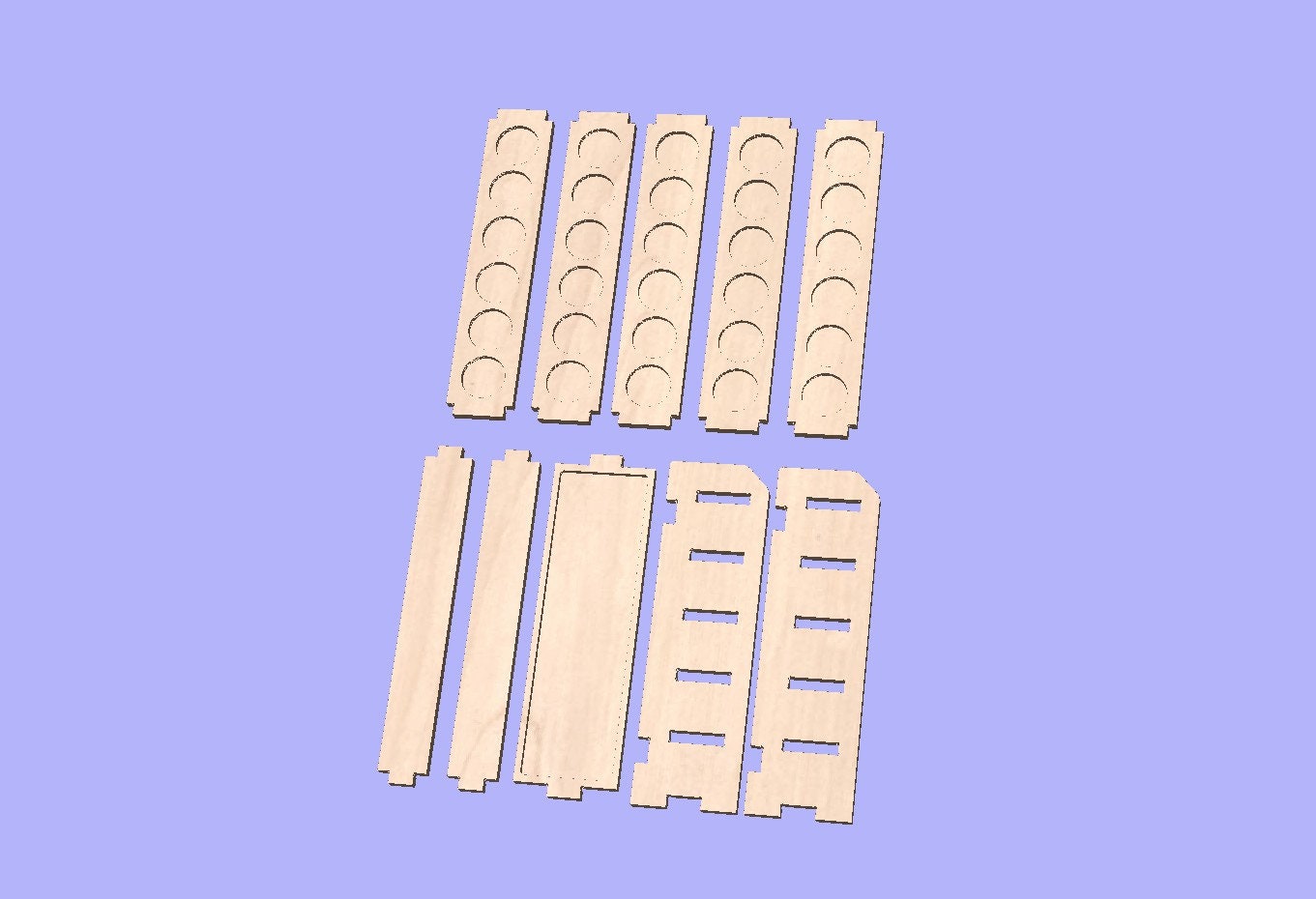 Epoxy Pigment Storage Rack CNC Files | *DIGITAL FILES* | Dxf. Svg. Ai ...