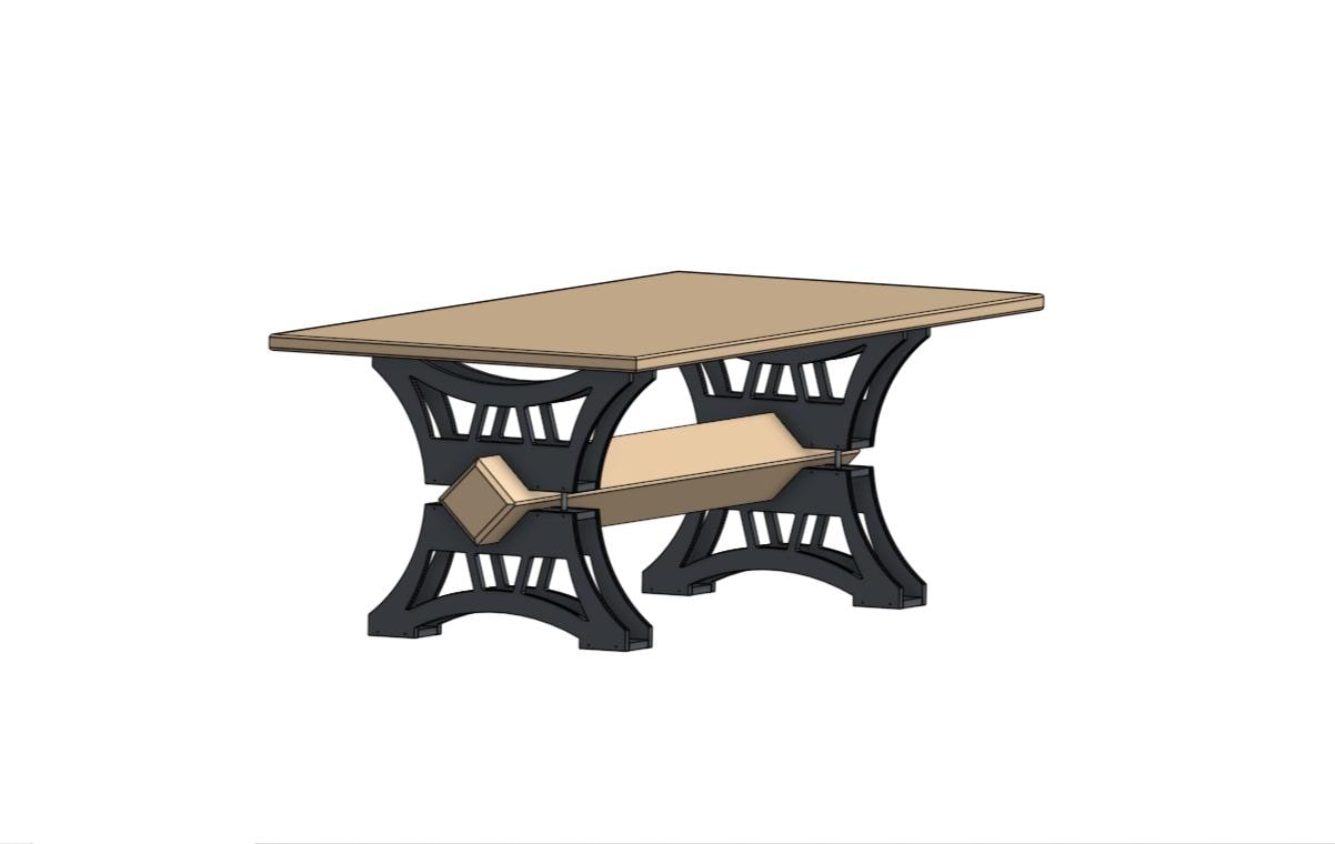 Table Leg CNC Files | Industrial Style | Cut Files for CNC and Laser ...