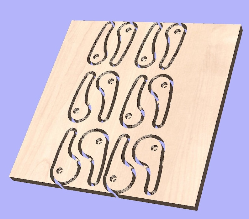 CNC Cam Clamps | 3 Sizes | Vector Files for CNC | Dxf. Svg. Ai. Eps ...
