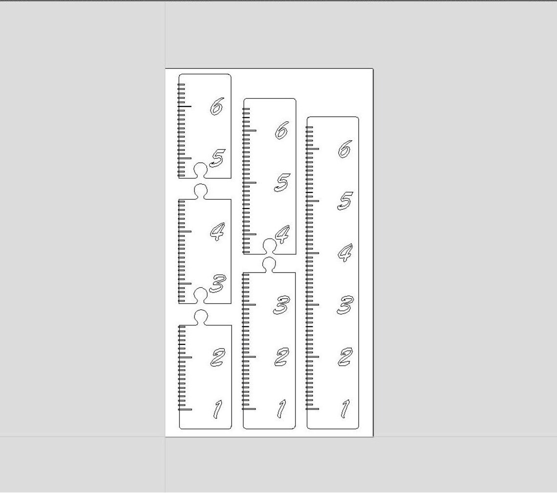 Growth Chart Height Chart CNC Files | Build Your Own Custom Growth ...