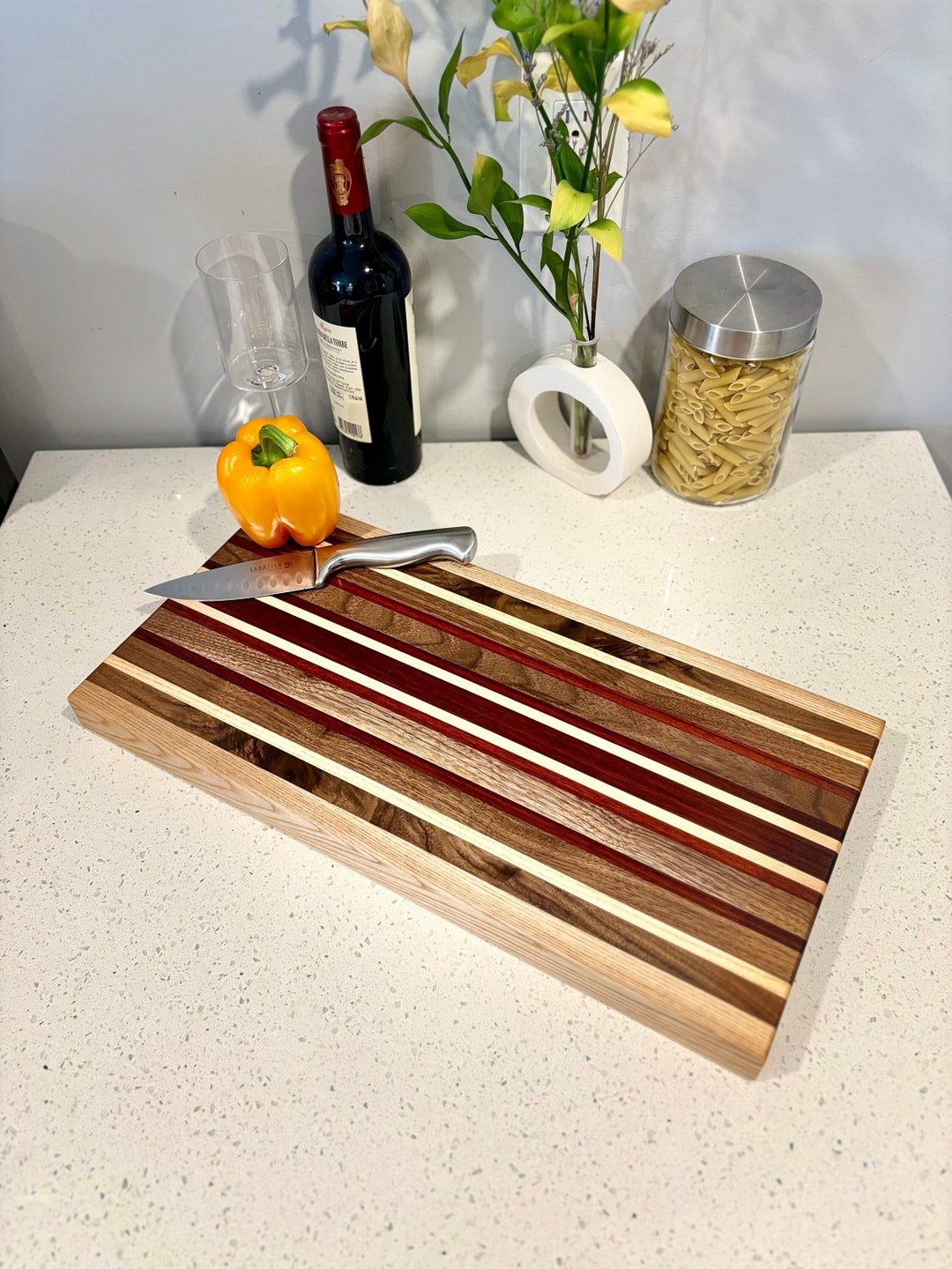 Edge Grain Cutting Board | Food Safe Finish Wood Chopping Board ...