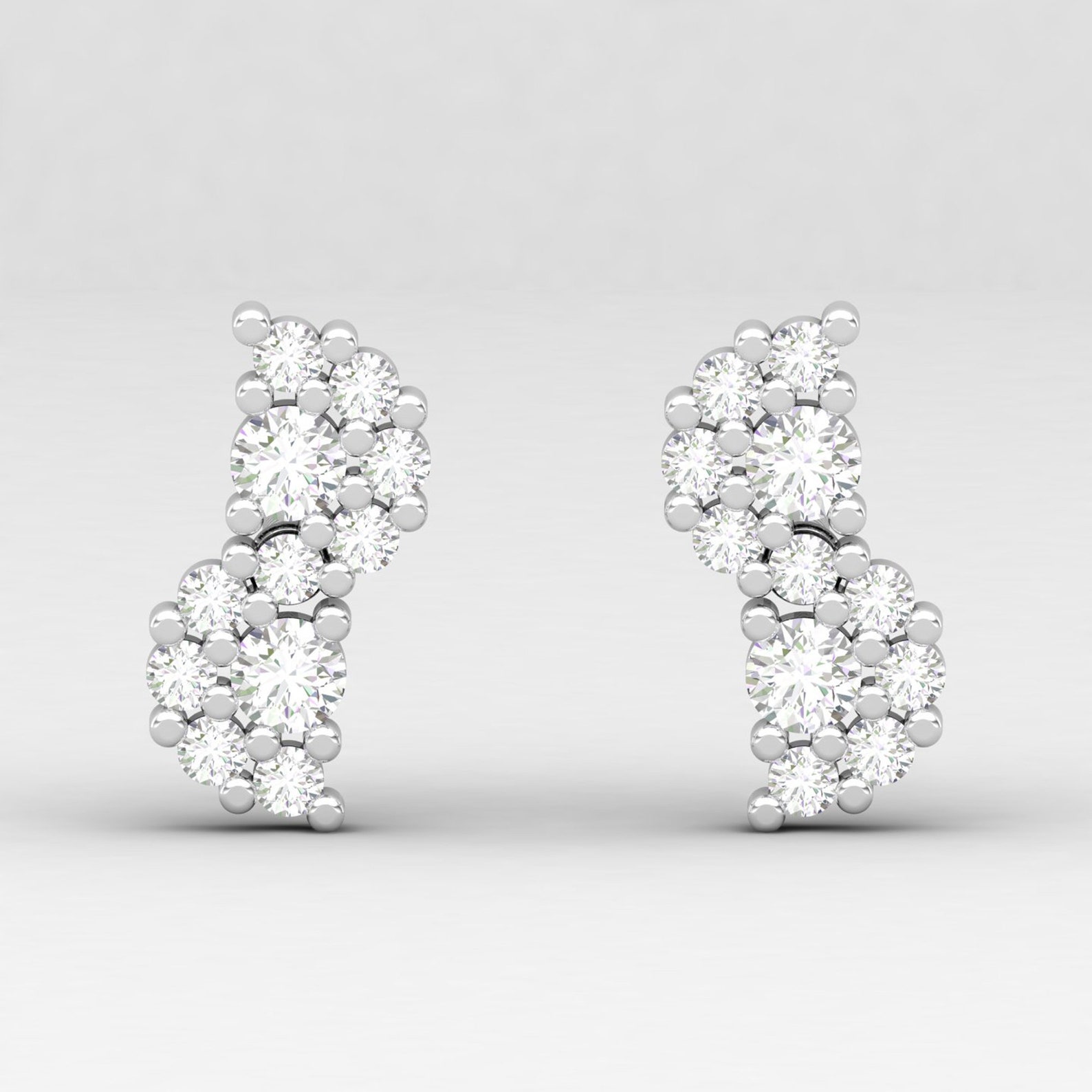 Diamond Helix Piercing 14K Cartilage Piercing Tragus | Etsy