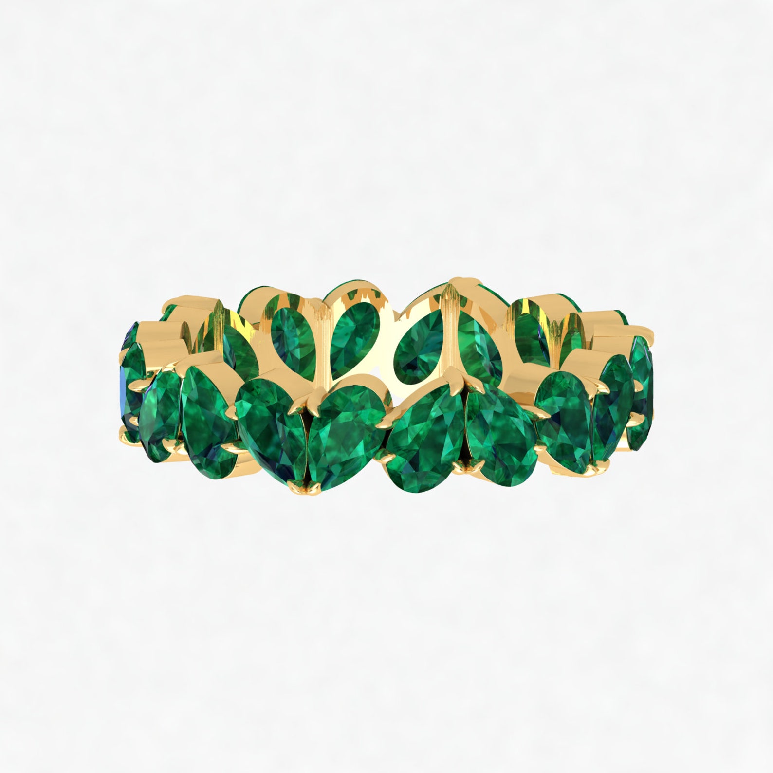 Stacking Emerald Eternity Ring Dainty Ring Minimalist - Etsy