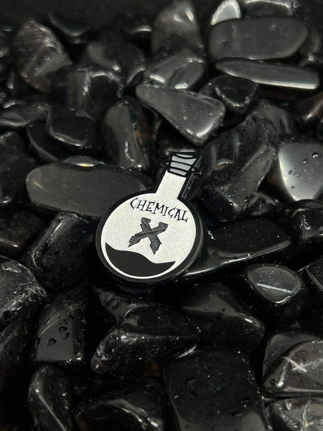 Excision Chemical X Glow Hat Pin Black and White Variant Dubstep Merch ...