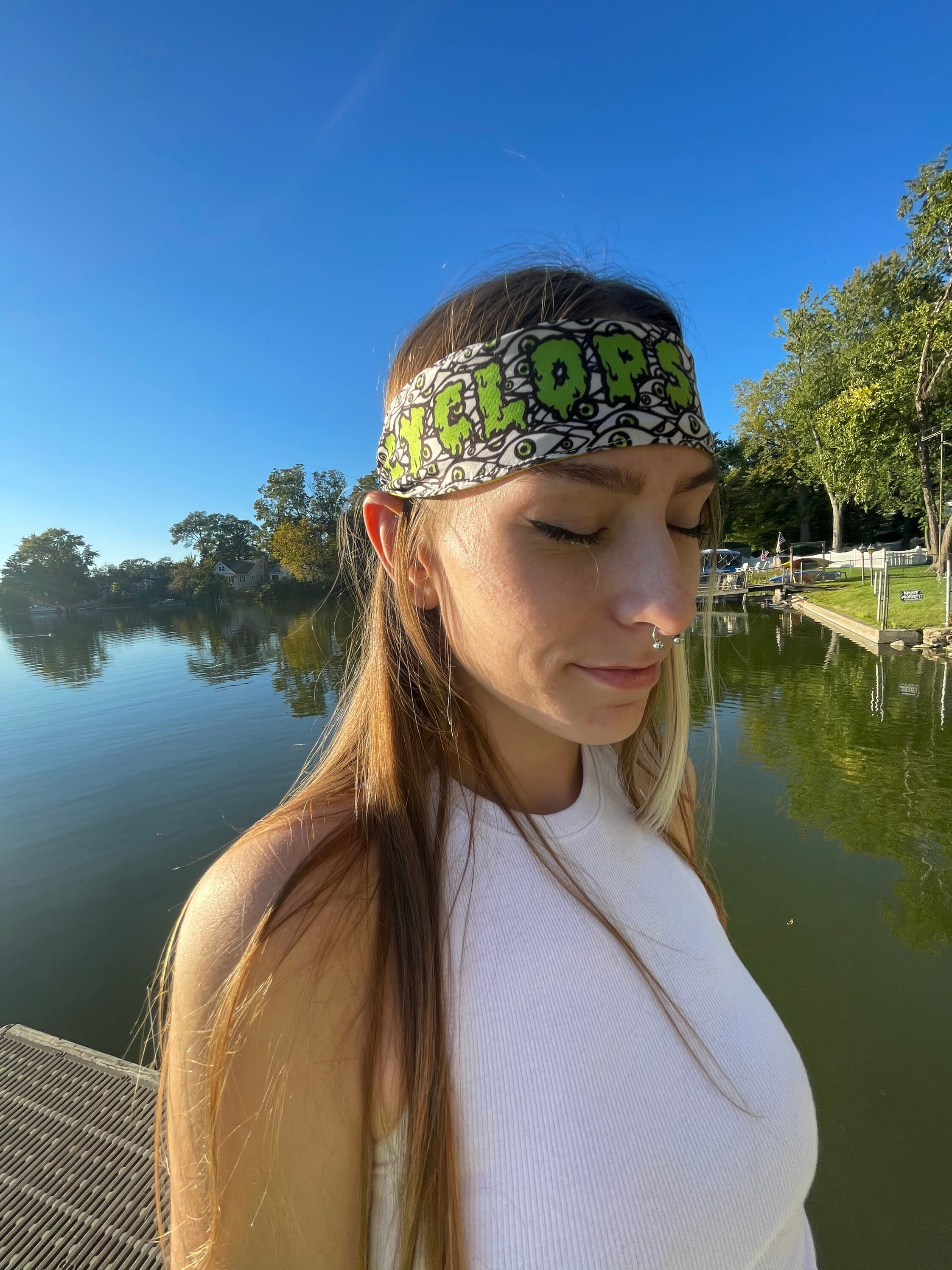 SUBTRONICS YELLOW HEADBAND Cyclops army reservable edm clothing