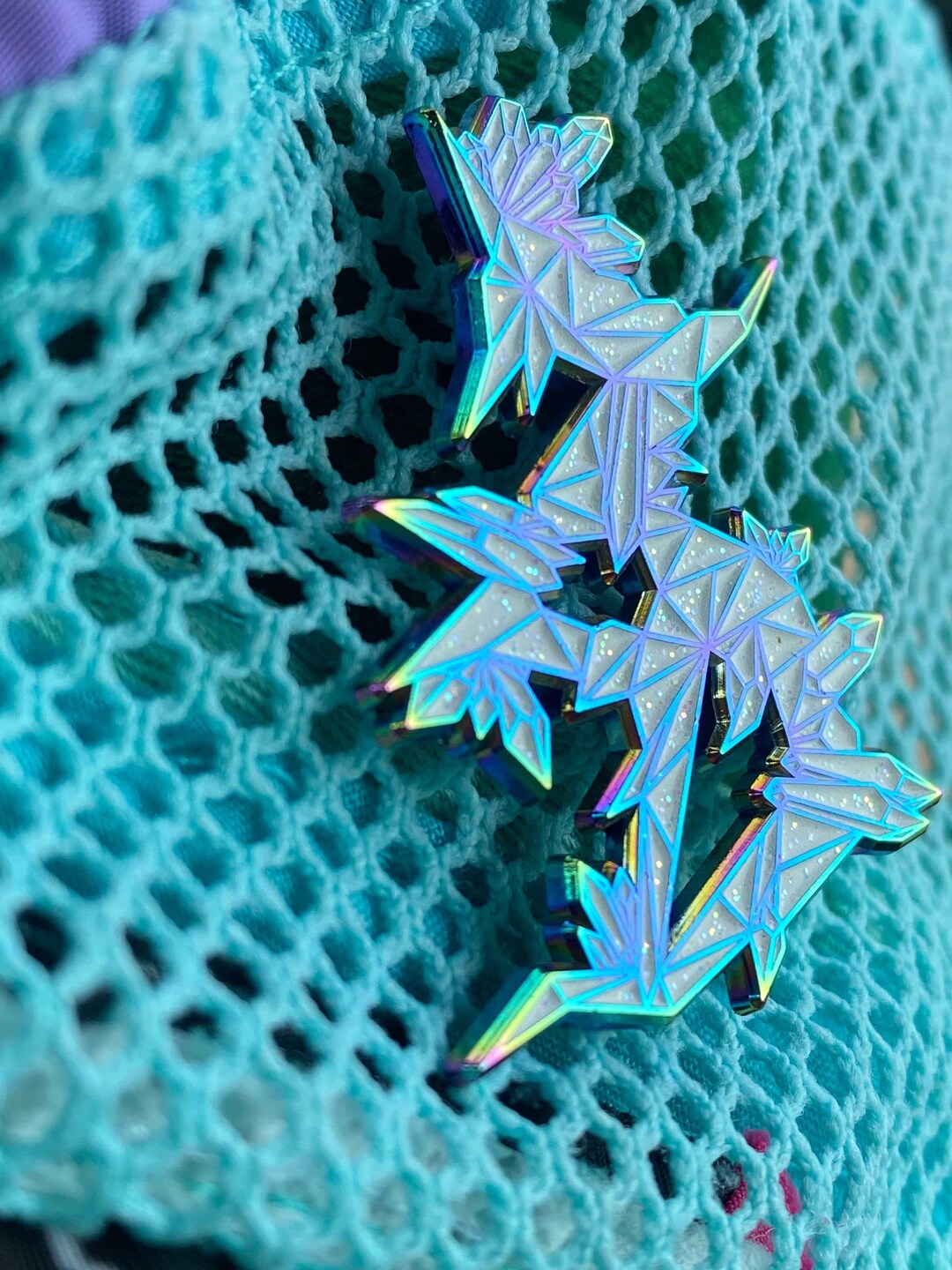 ZEDS DEAD Mineral Crystal Full Glow in the Dark Hat Pin. Dubstep Merch ...