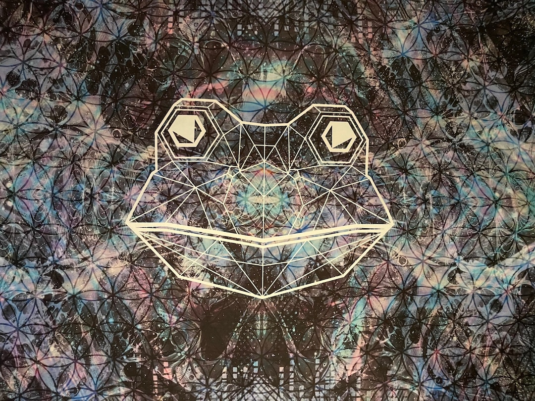 SUBTRONICS HEAD BAND • Pink to Faded Purp 2 Sidded Cyclops Army Dubstep ...