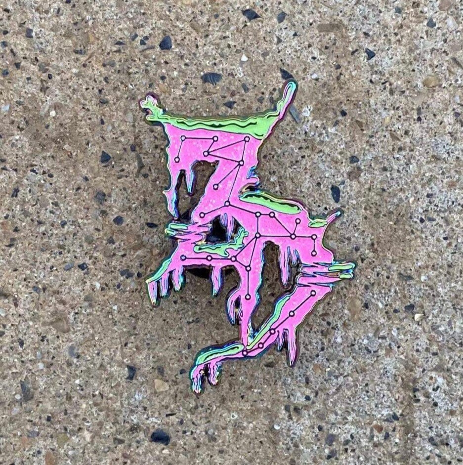 ZEDS DEAD NORTHERN Pink Full Glow In The Dark dubstep merch, edc, edm ...