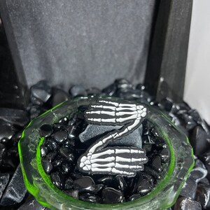 ZEDS DEAD FAMILY Merch Skeleton Hands Glow in the Dark Hat Pin Dubstep ...