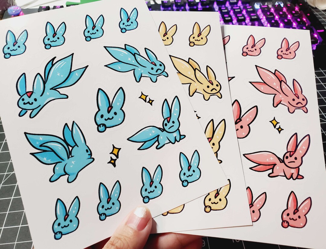 Final Fantasy Carbuncle Space Takers Sticker Sheet - Etsy