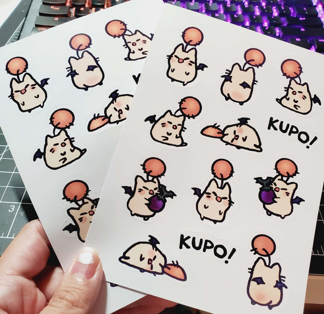 Final Fantasy Moogle Space Takers Sticker Sheet - Etsy