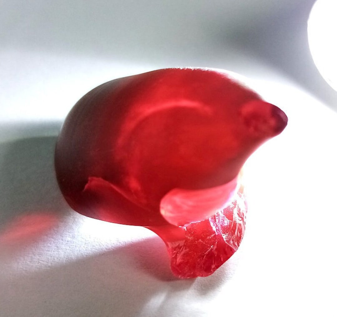 180cts Red Ruby Synthetic Boule Raw Rough Corundum - Etsy