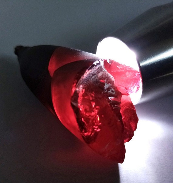 41.01x19.31x18.20mm Red Ruby Boule Synthetic Corundum Lapidary - Etsy