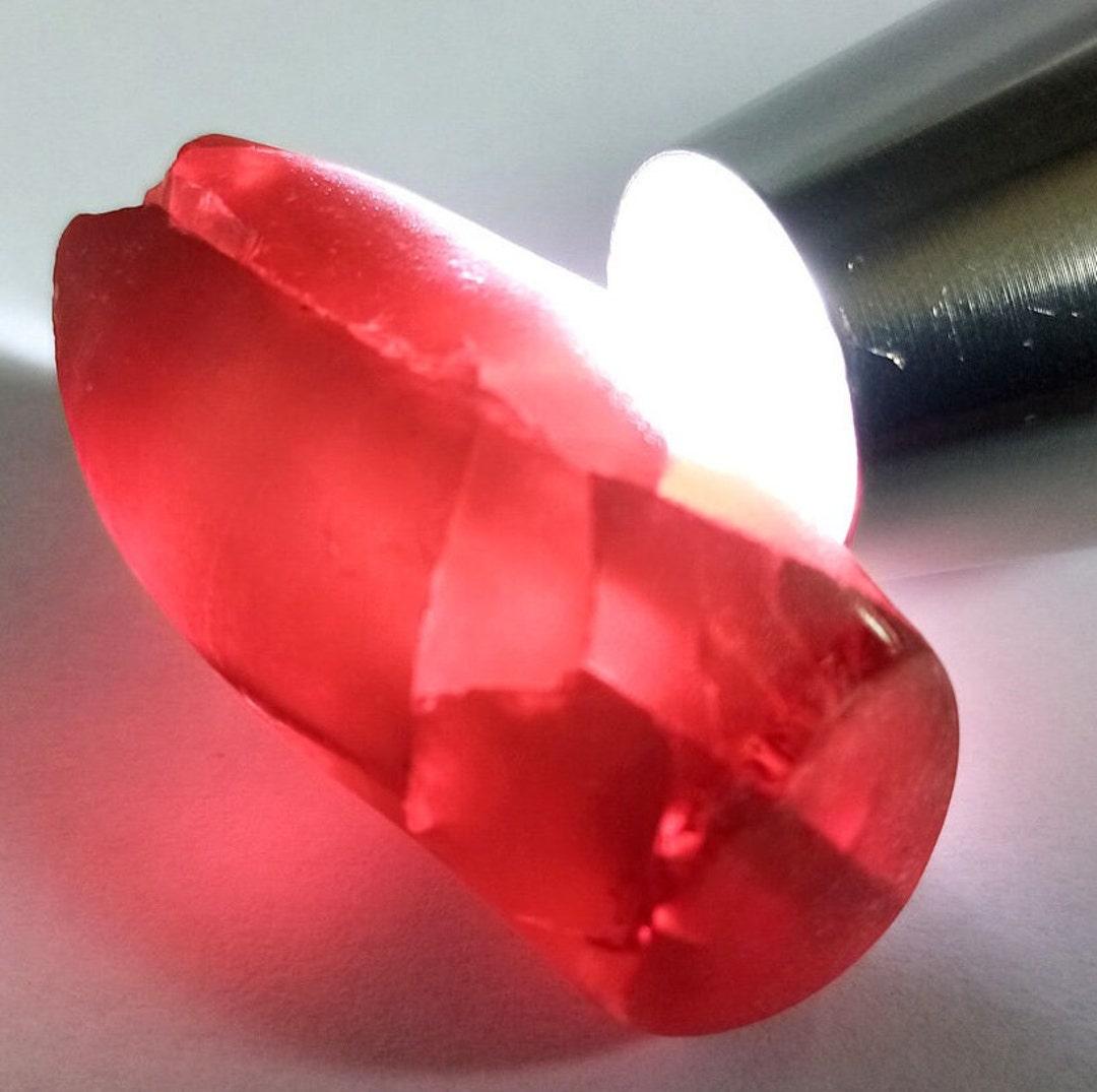 Red Ruby Boule Raw Rough Synthetic Lapidary Material - Etsy UK