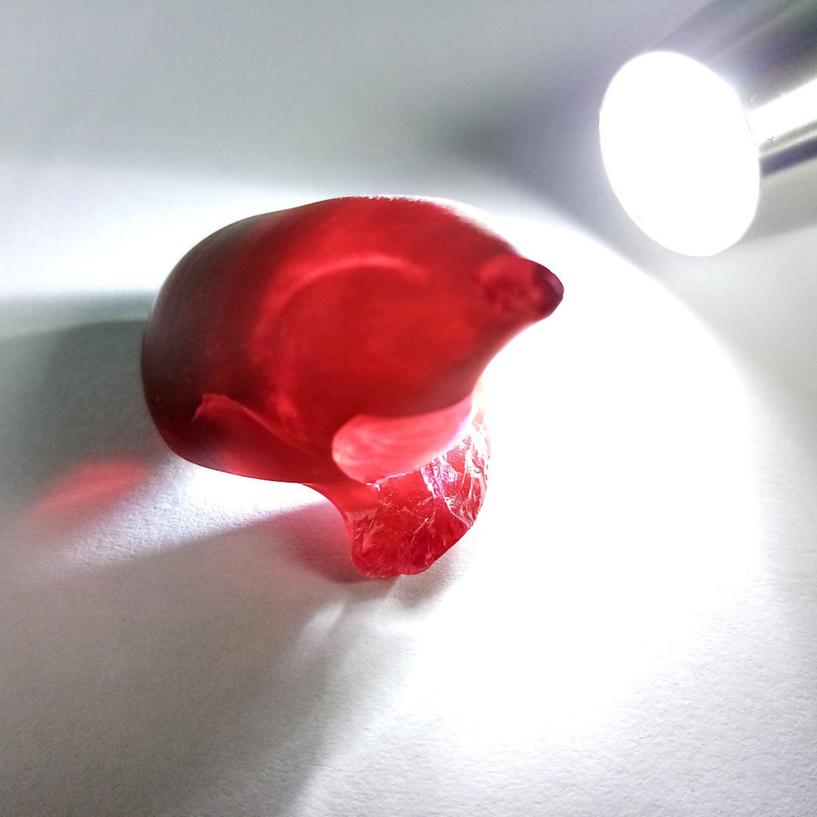 180cts Red Ruby Synthetic Boule Raw Rough Corundum - Etsy