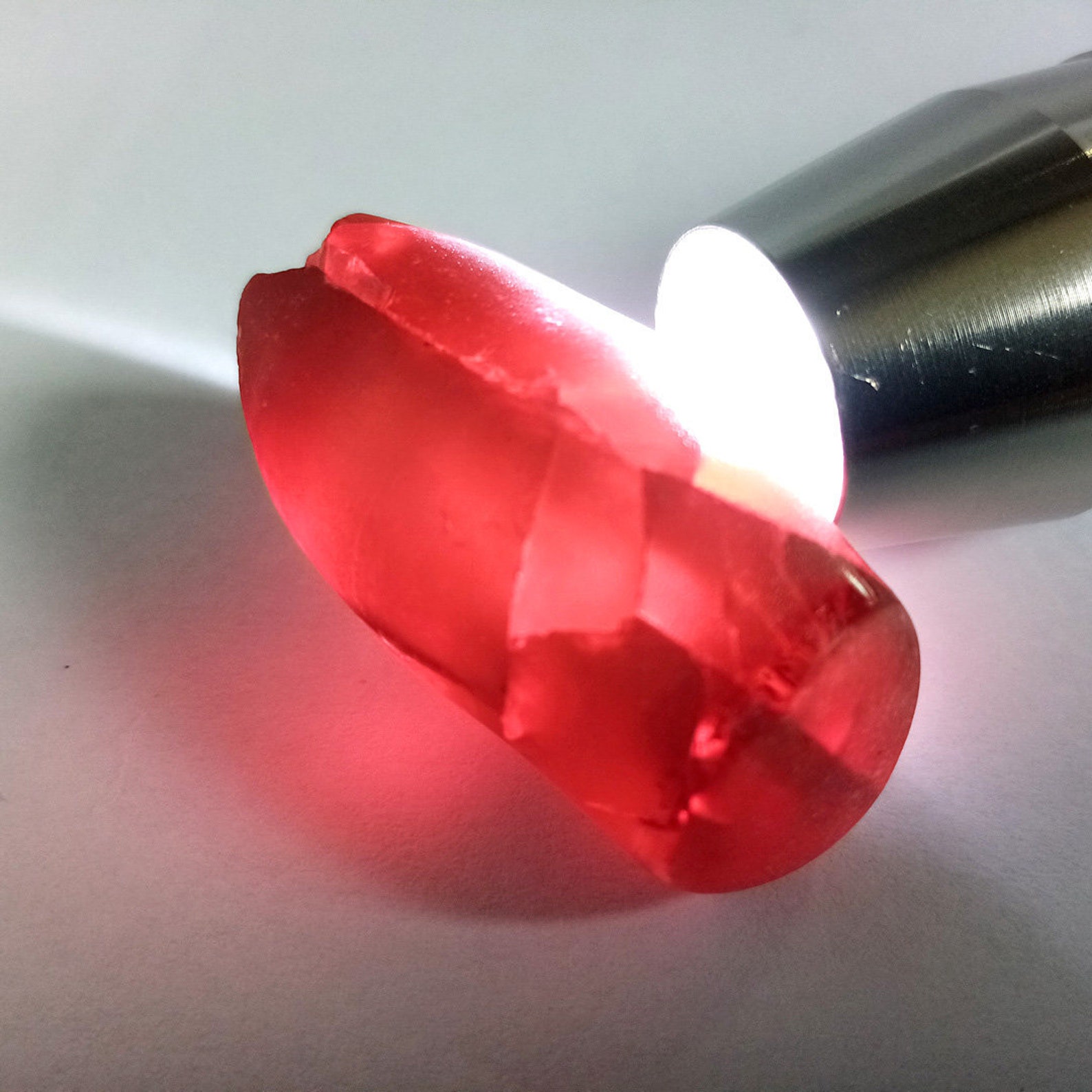 Red Ruby Boule Raw Rough Synthetic Lapidary Material - Etsy UK