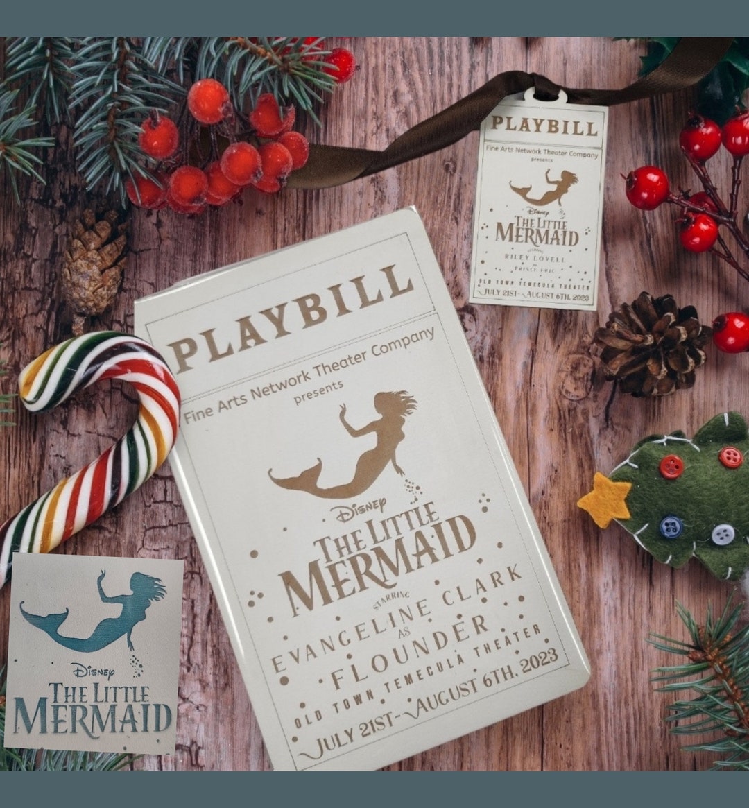Personalized Playbill Theater Ornament Custom Drama Keepsake - Etsy