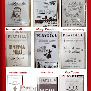 Personalized Playbill Theater Ornament Custom Drama Keepsake - Etsy