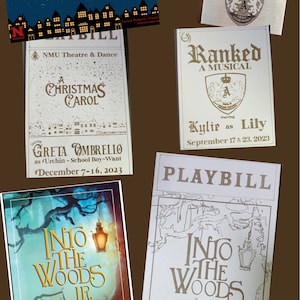 Personalized Playbill Theater Ornament Custom Drama Keepsake - Etsy