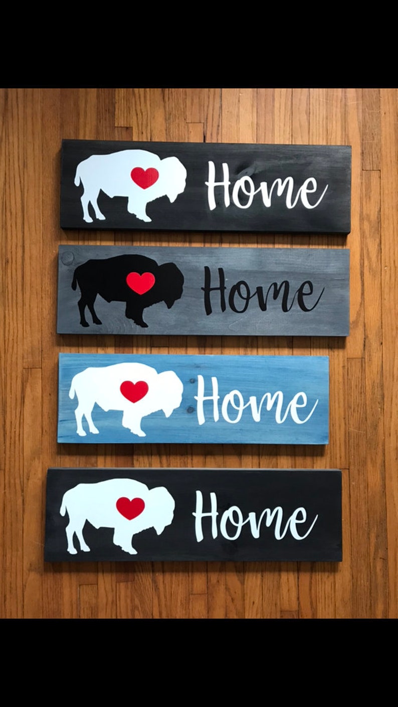 Buffalo Love Wood Sign - Etsy