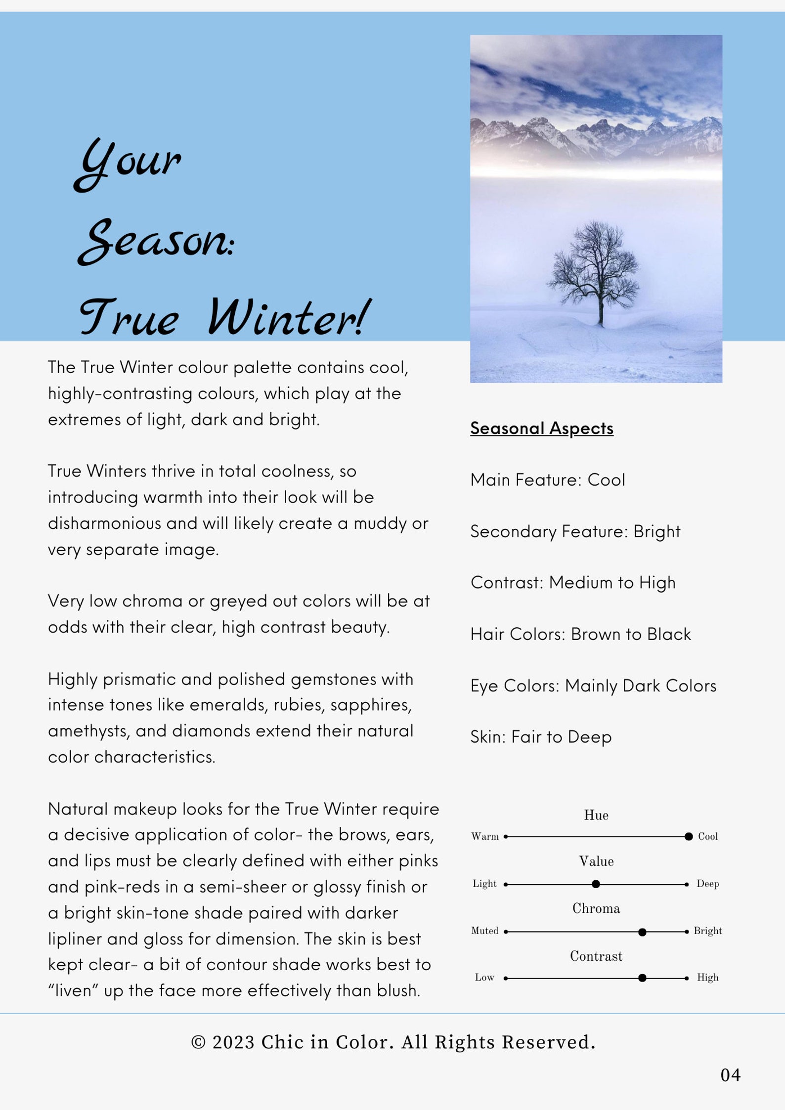 True Winter Color Palette, Outfit Samples, Wardrobe Inspirations and ...
