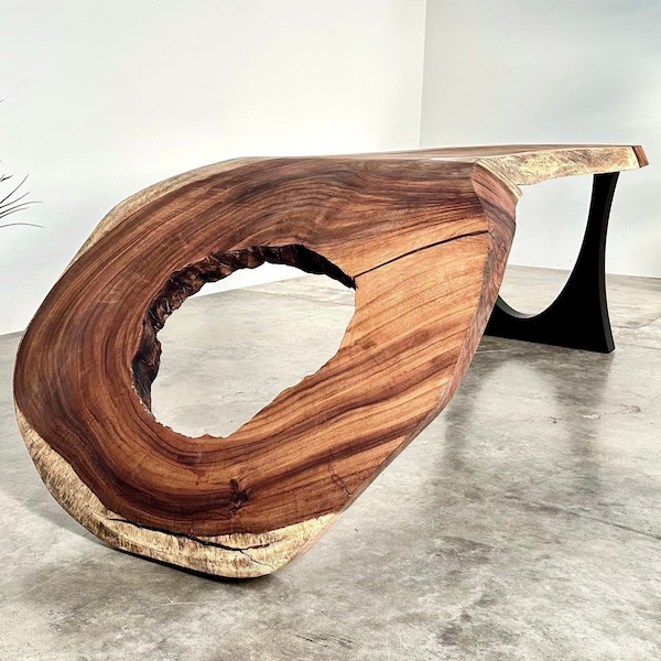 Waterfall Wood Table - Etsy