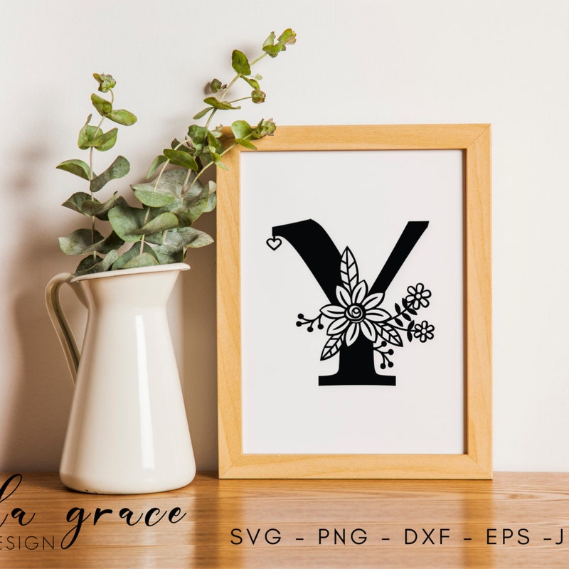 Monogram Letter Y - Etsy
