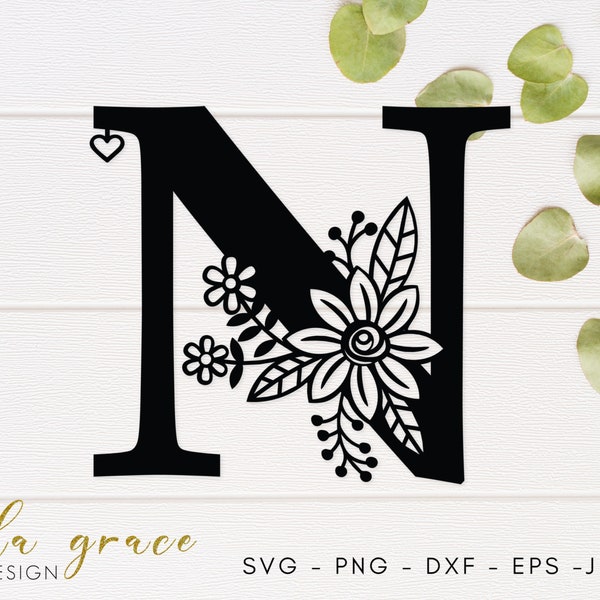 Monogram Letter N - Etsy