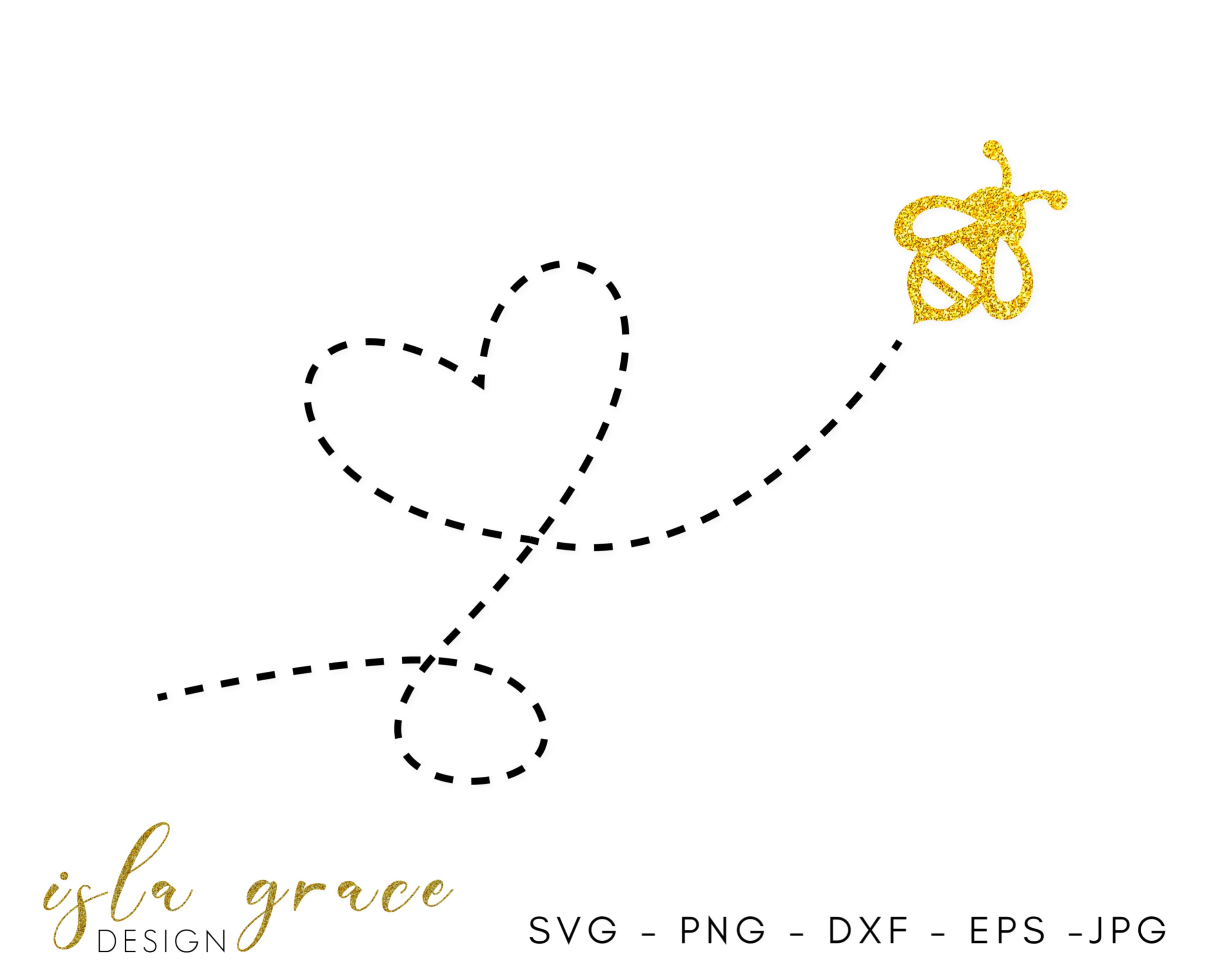 Bee SVG Flying Bee SVG Cut File Honey Bee in Flight Cricut | Etsy