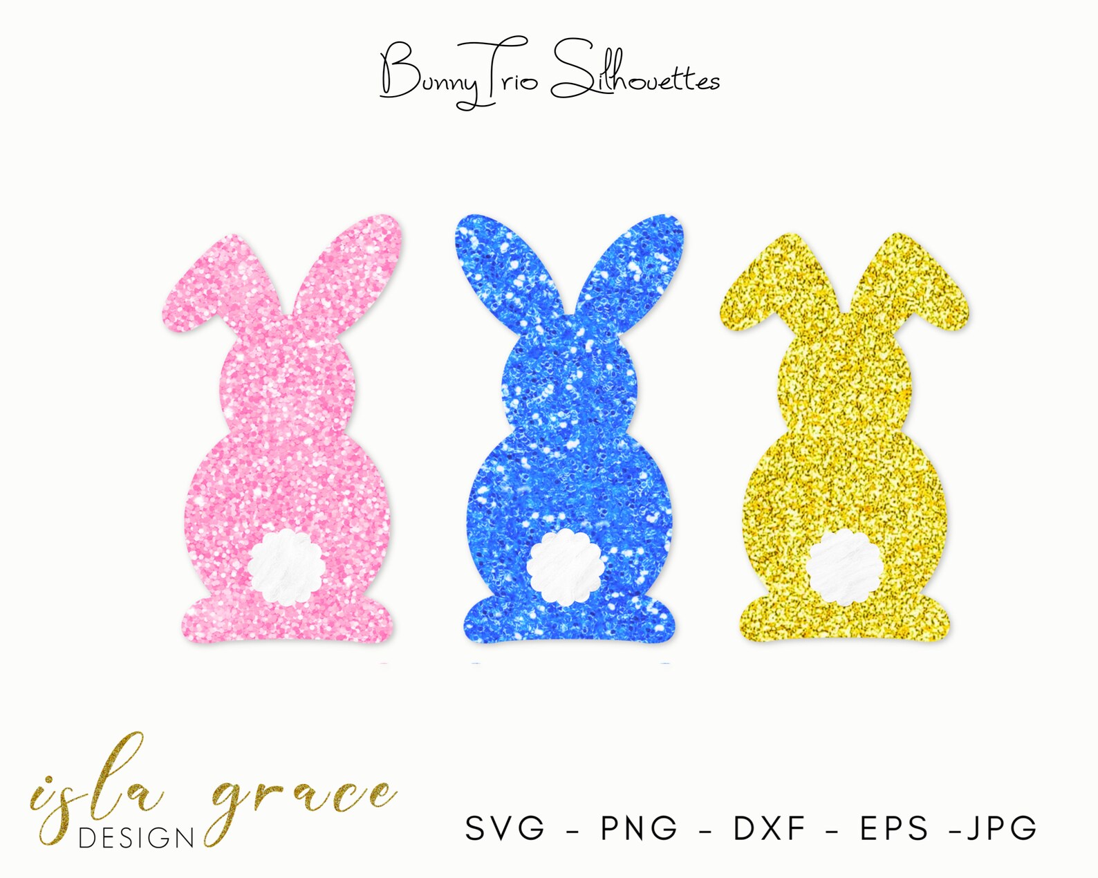 Bunny SVG Easter Bunny SVG Cut File Rabbit Silhouette Cricut | Etsy