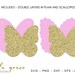 Butterfly Banners SVG Pennant Bunting SVG Template Cut File, Butterfly ...