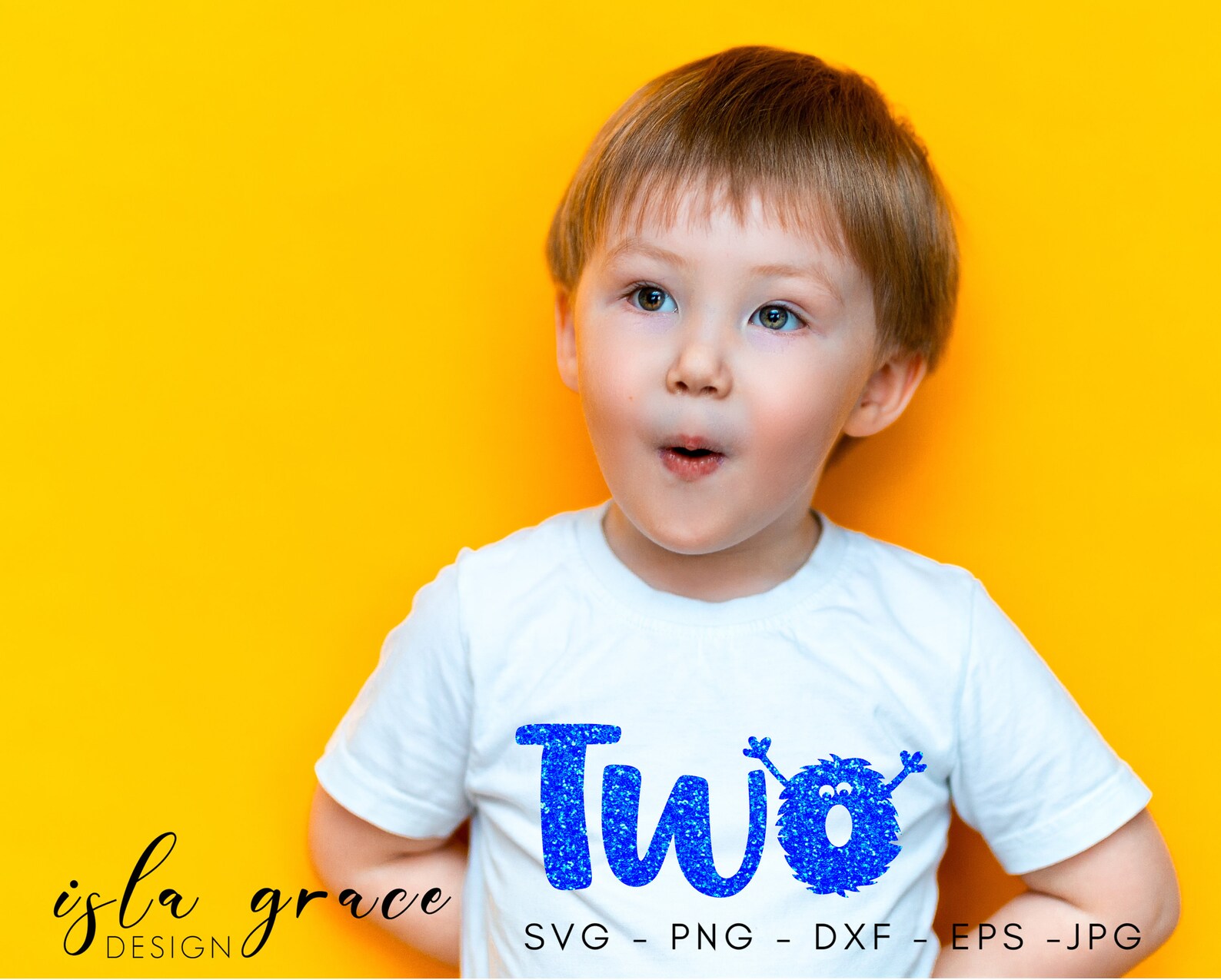 Boys 2nd Birthday Monster SVG, Number Two SVG, Boys 2nd Topper, 2nd ...