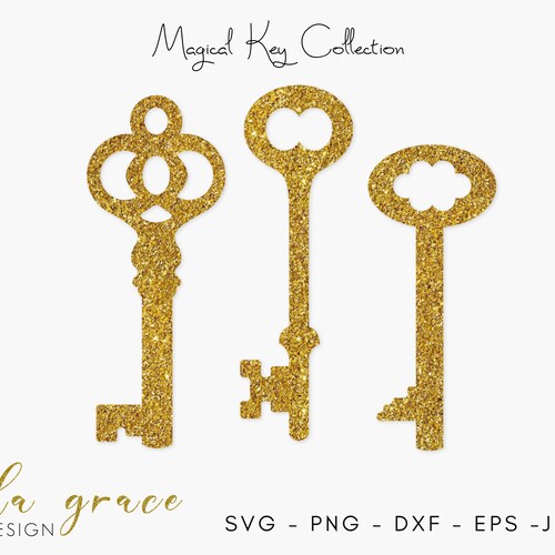 Key SVG Vintage Key Cut File Wedding Antique Key Clip Art - Etsy