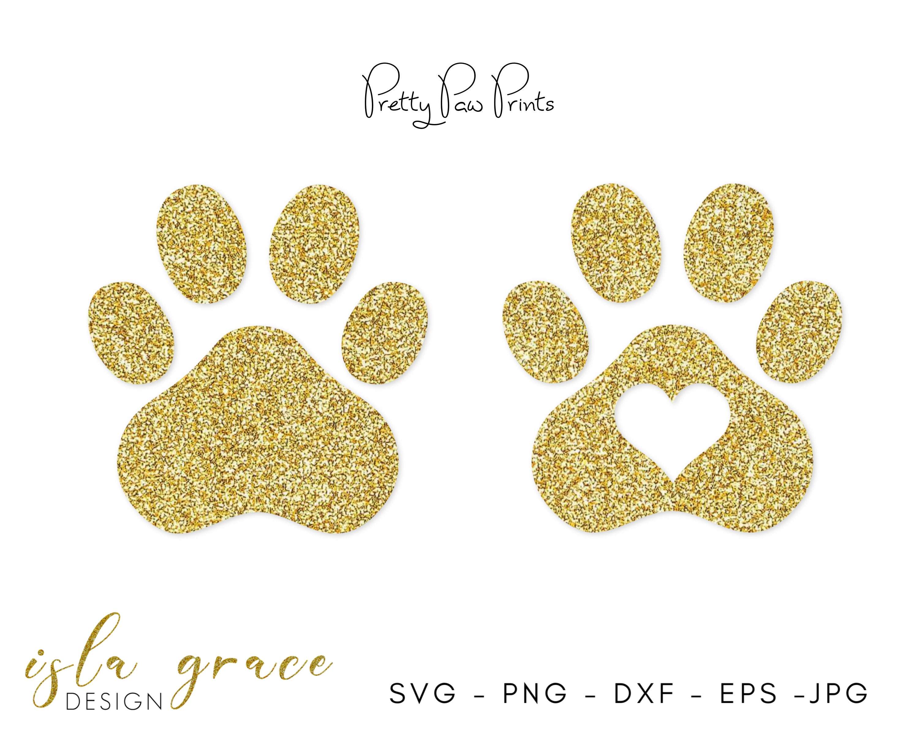 Paw Print SVG Cat Print SVG Cut File Dog Paw Template Cricut | Etsy
