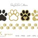 Paw Print SVG Paw Tracks Cat Print SVG Cut File Dog Paw - Etsy