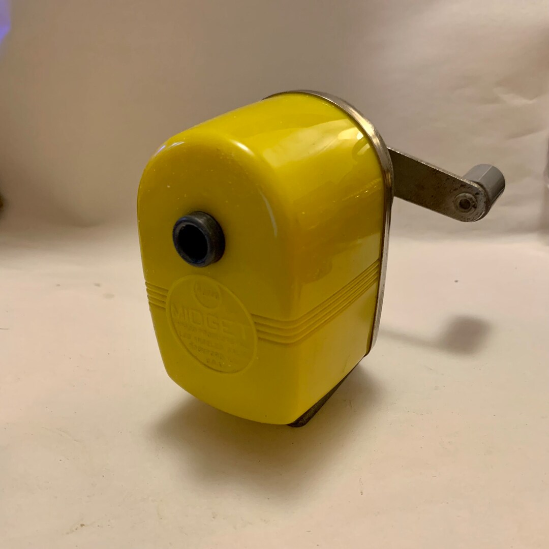 Vintage Apsco Midget Yellow Desk Pencul Sharpener - Etsy UK