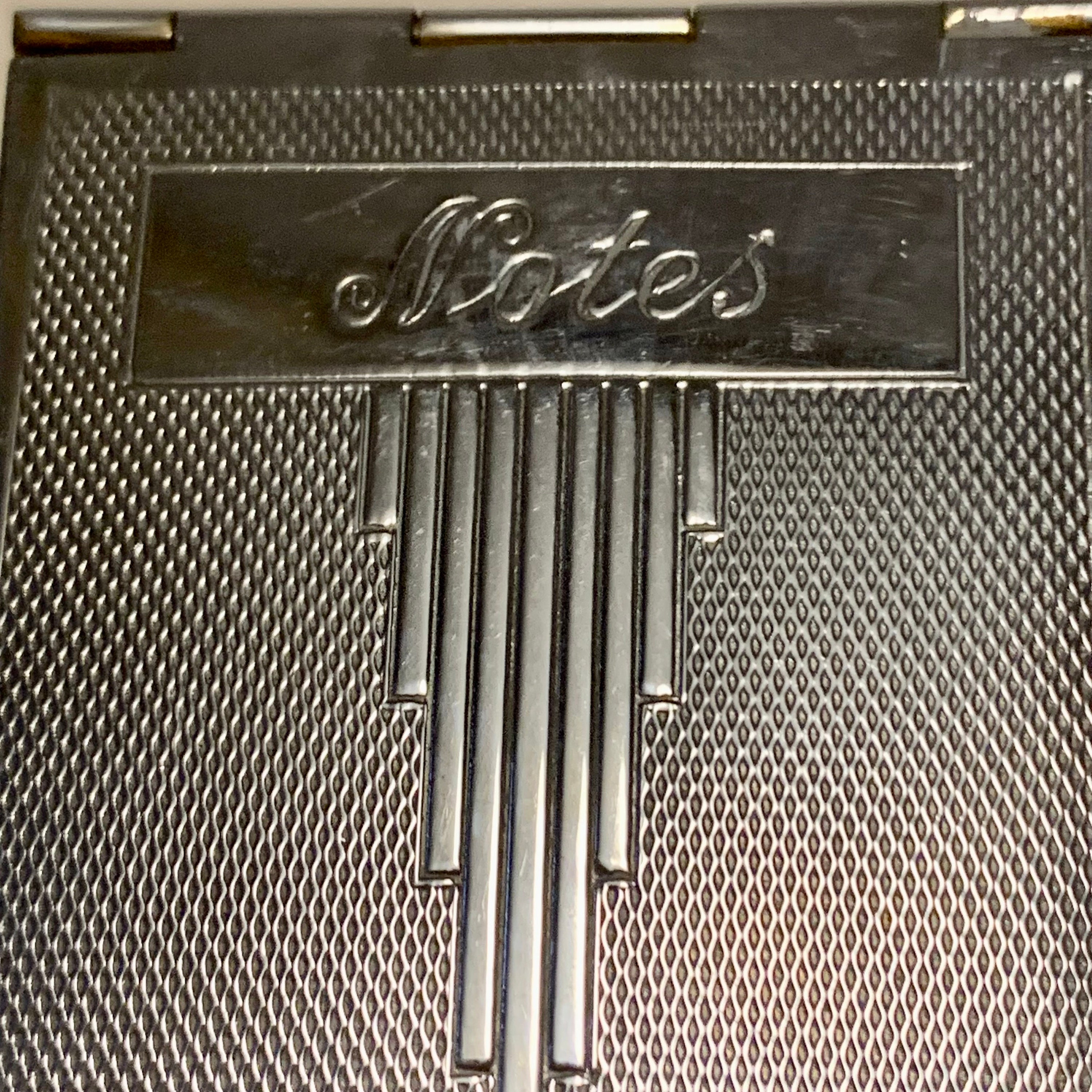 Vintage 1930s Art Deco Chrome Notebook and Pad. Mint 1930s - Etsy